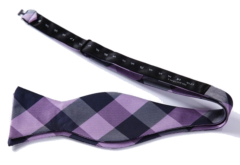 Bowtie - Purple Gingham – Stay Humble & Fly